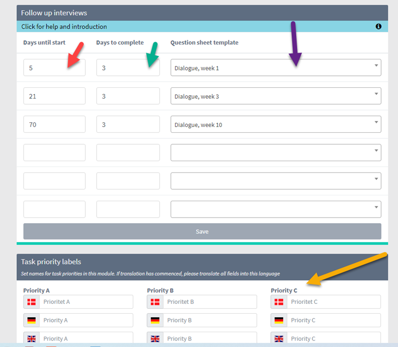 Setting up the onboarding