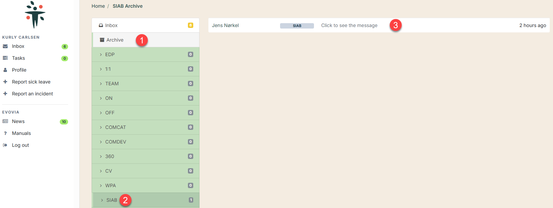 Employee: How to find your sickness absence minute